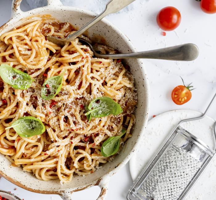 À la minute tomato pasta | Veggies First